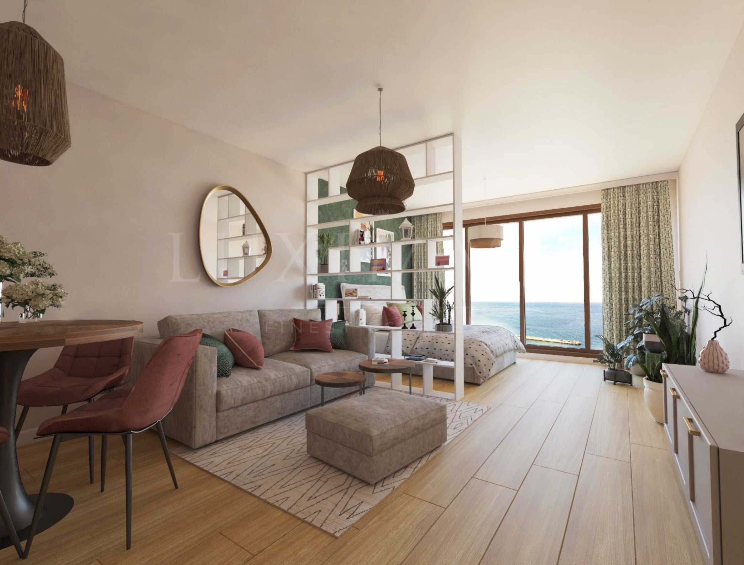 Studio for sale in Skyline in Alen Mak, Bulgaria. Excellent new studio with sea view in a ...